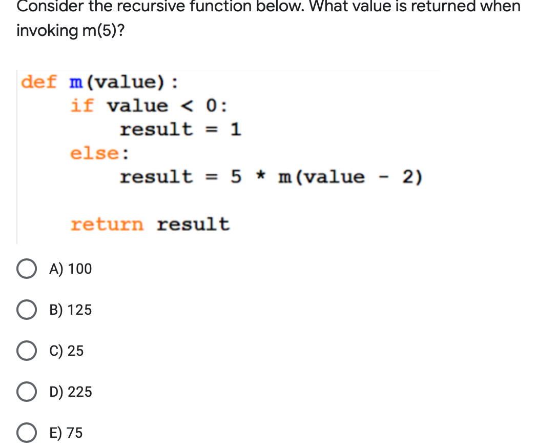 Solved Analyze the following recursive function: def | Chegg.com