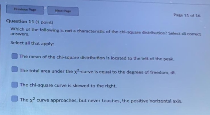 Solved Previous Pag Page 10 Of 16 Question 10 1 Point In