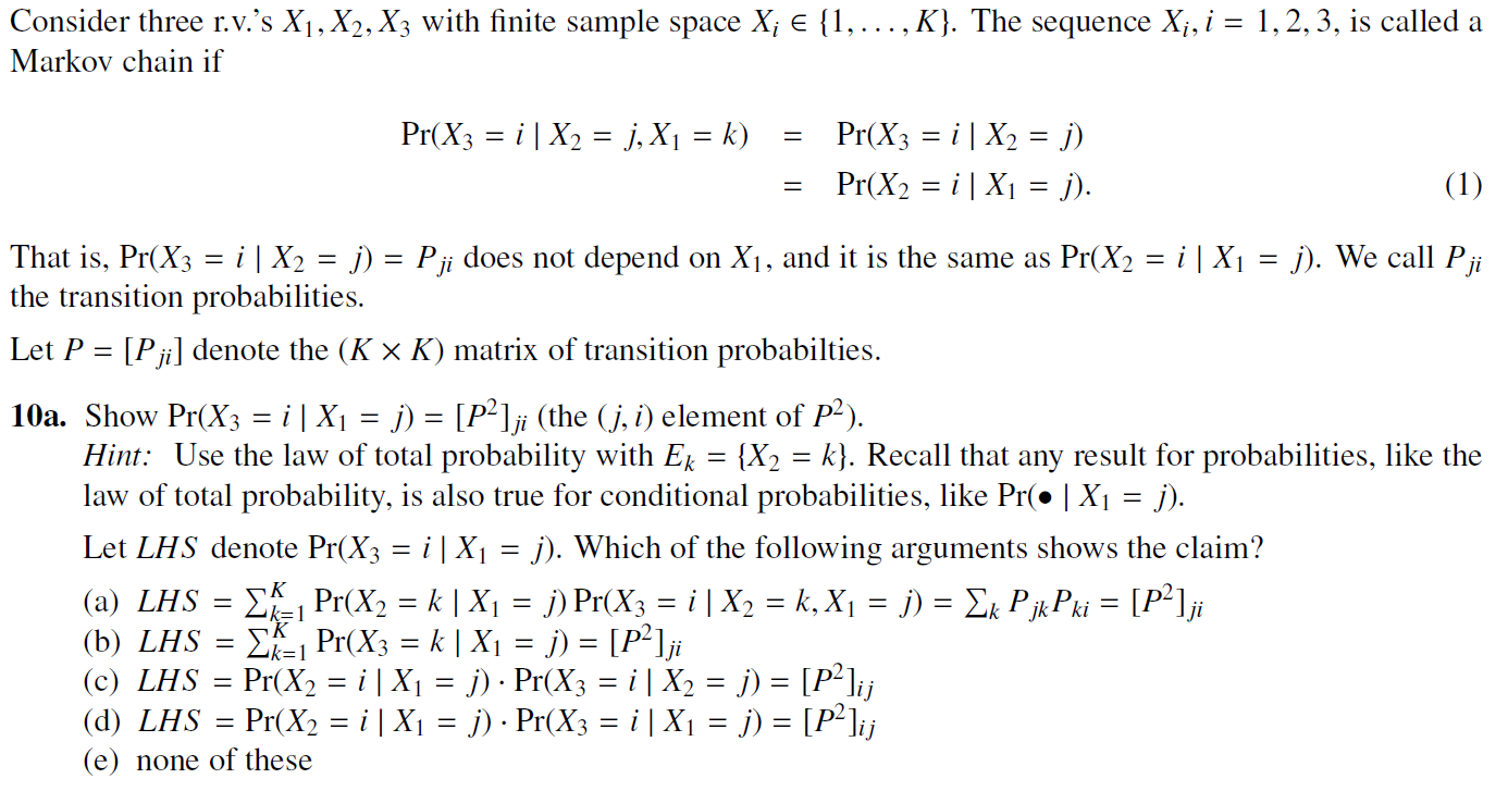 Solved Consider three r.v.’s X1, X2, X3 with finite sample | Chegg.com