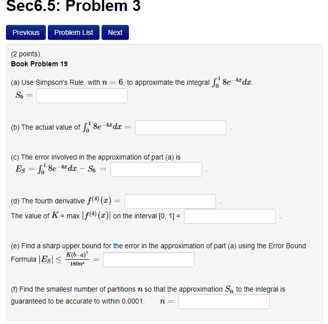 Solved Sec6.5: Problem 3 Previous Problem List Next (2 | Chegg.com