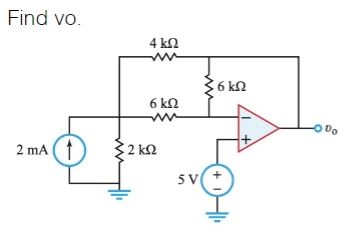 Solved Find vo. | Chegg.com