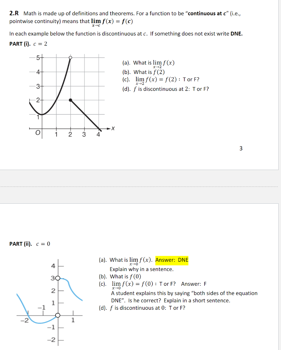 Solved 2.R Math is made up of definitions and theorems. For | Chegg.com