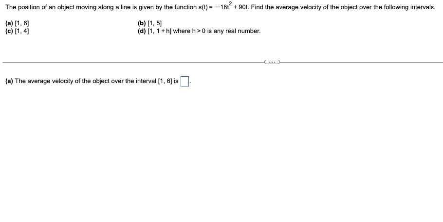 Solved The position of an object moving along a line is | Chegg.com