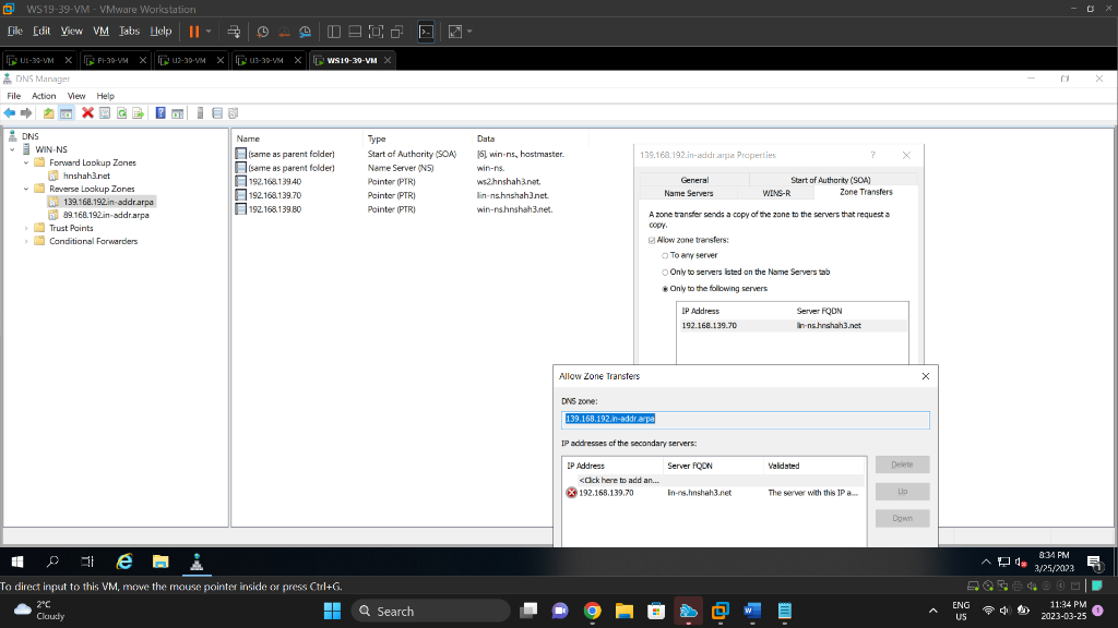 Solved I have 2 DNS Server in my local network. The primary | Chegg.com