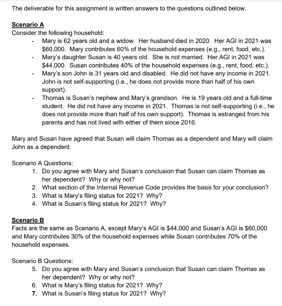 Solved The deliverable for this assignment is written | Chegg.com