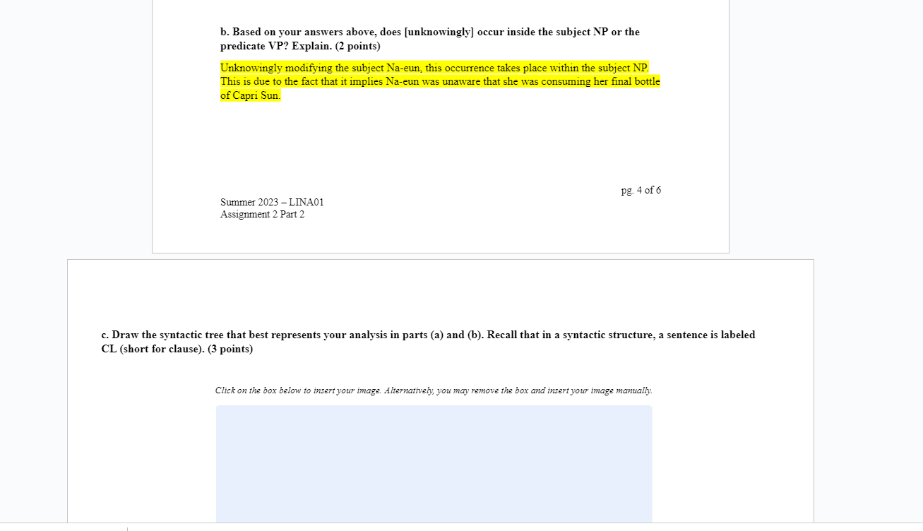 Consider the following sentence. List all the phrases | Chegg.com