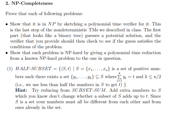 Solved Prove that each of following problems: - Show that it | Chegg.com