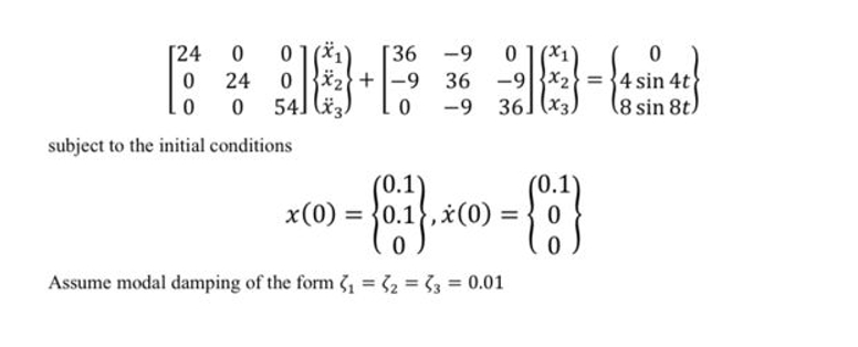 Solved find the eigenvalue and eigenvectors through model | Chegg.com