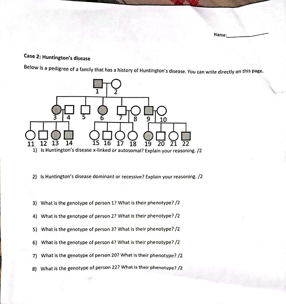 Solved Name: The Doctor is in!-Genealogy Task! Purpose: To | Chegg.com