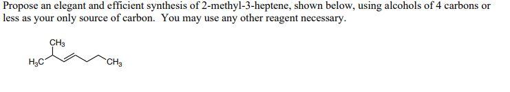 Solved Propose an elegant and efficient synthesis of | Chegg.com