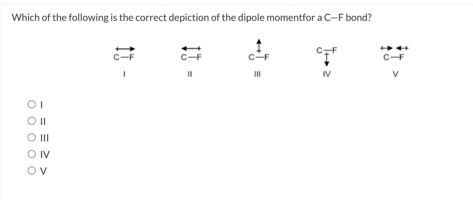 Solved Which of the following is the correct depiction of | Chegg.com