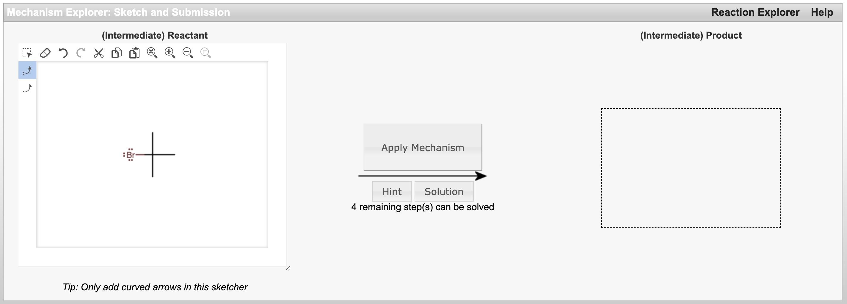 Solved Tip: Only add curved arrows in this sketcherOverall | Chegg.com