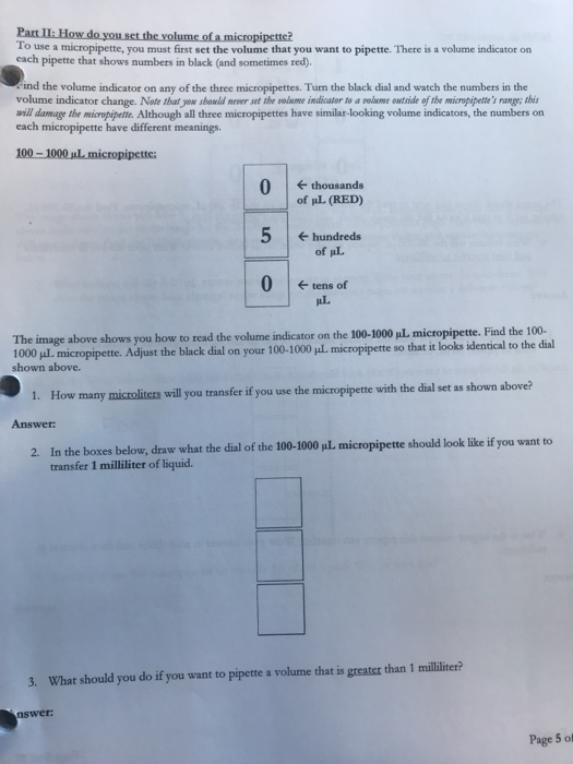 Solved lo use a micropipette, you must first set the volume | Chegg.com