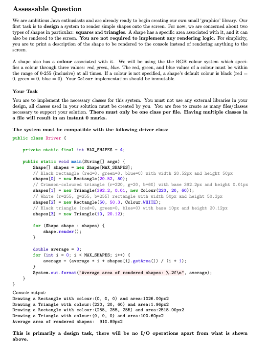 Solved Assessable Question We are ambitious Java enthusiasts | Chegg.com
