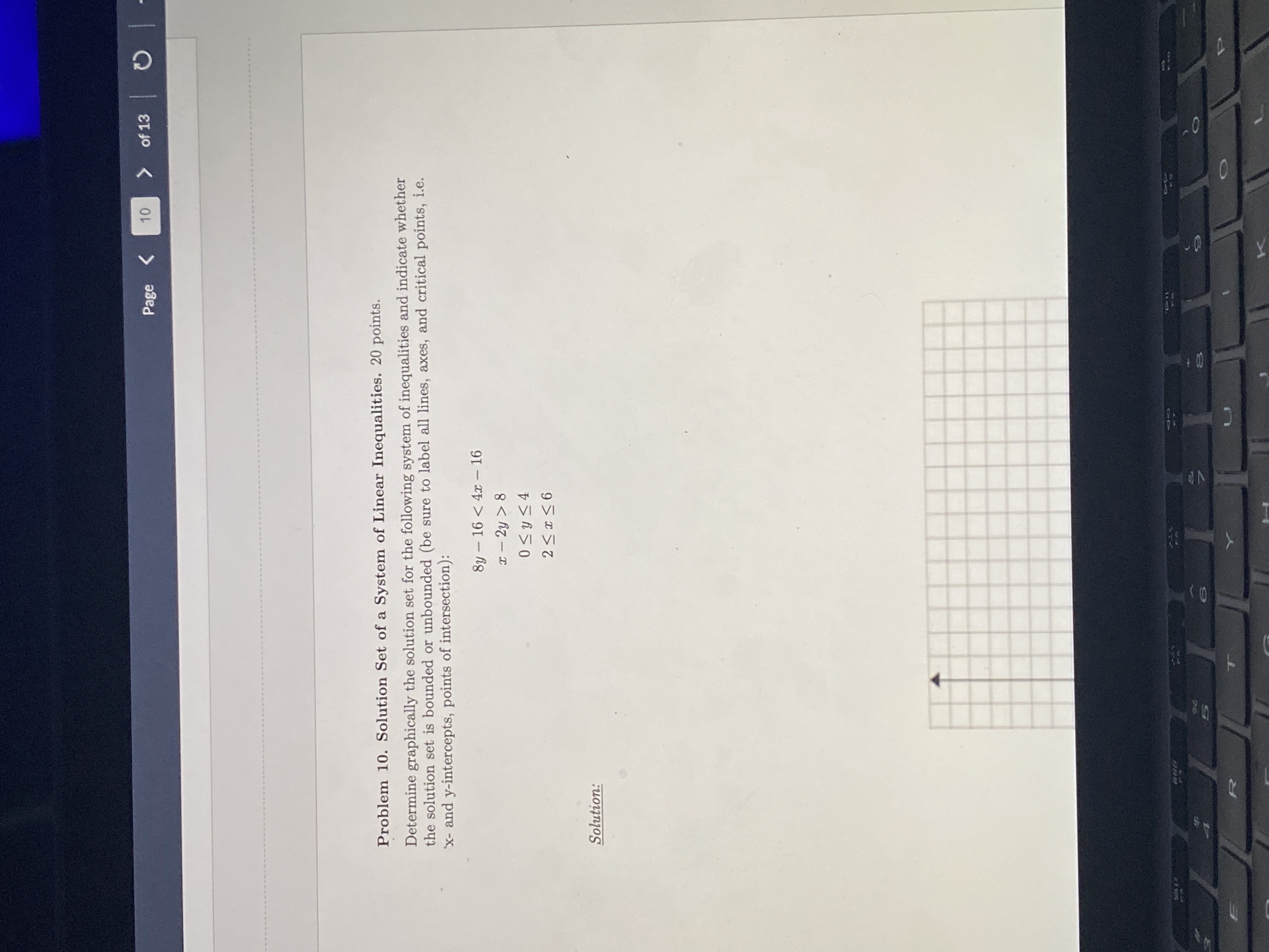 Solved Problem 10. Solution Set of a System of Linear | Chegg.com