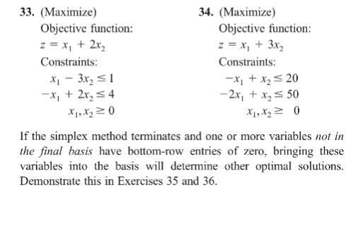 Solved 33. (Maximize) 34. (Maximize) Objective function: | Chegg.com