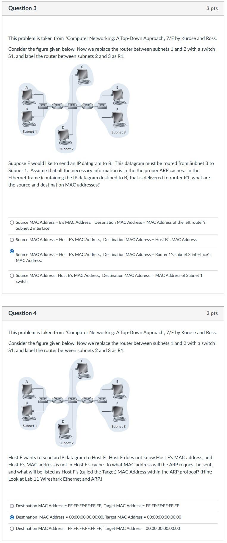 Solved Question 3 3 pts This problem is taken from 'Computer | Chegg.com