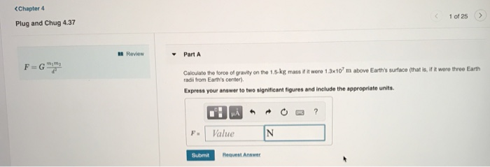 Solved (Chapter 4 1 of 25 Plug and Chug 4.37 ㎜Review Part A | Chegg.com