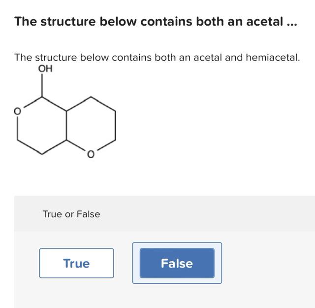 Solved The structure below contains both an acetal ... The | Chegg.com