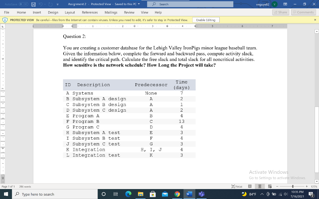 Solved AutoSave 0 H Assignment 2 - Protected ViewSaved to | Chegg.com