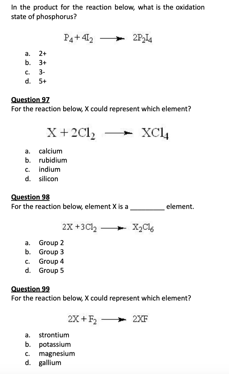 Solved In the product for the reaction below, what is the | Chegg.com