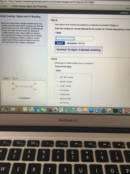 Solved 7416861 Secure https://session Ln2 Obital Overlap: | Chegg.com