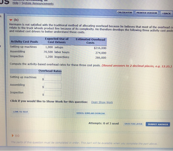 Solved Hermann is not satisfied with the traditional method | Chegg.com