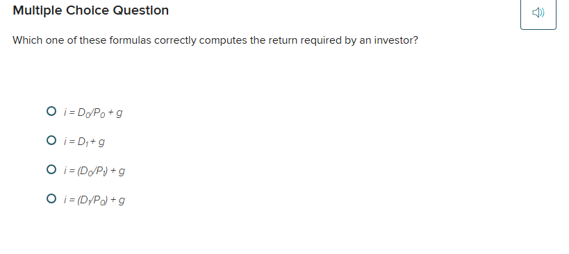 Solved Multiple Choice QuestionWhich one of ﻿these formulas | Chegg.com