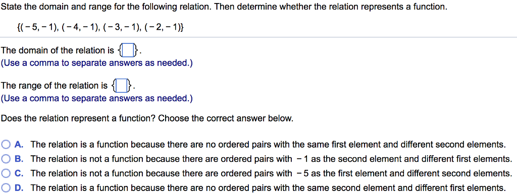 Solved State the domain and range for the following | Chegg.com Solved State the domain and range for the following | Chegg.com