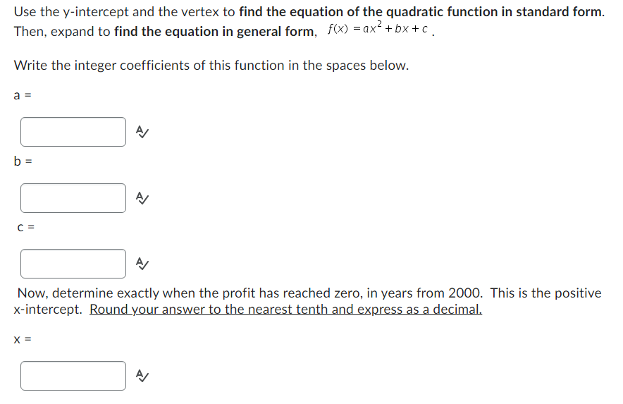 Solved The quadratic function below models the monthly | Chegg.com