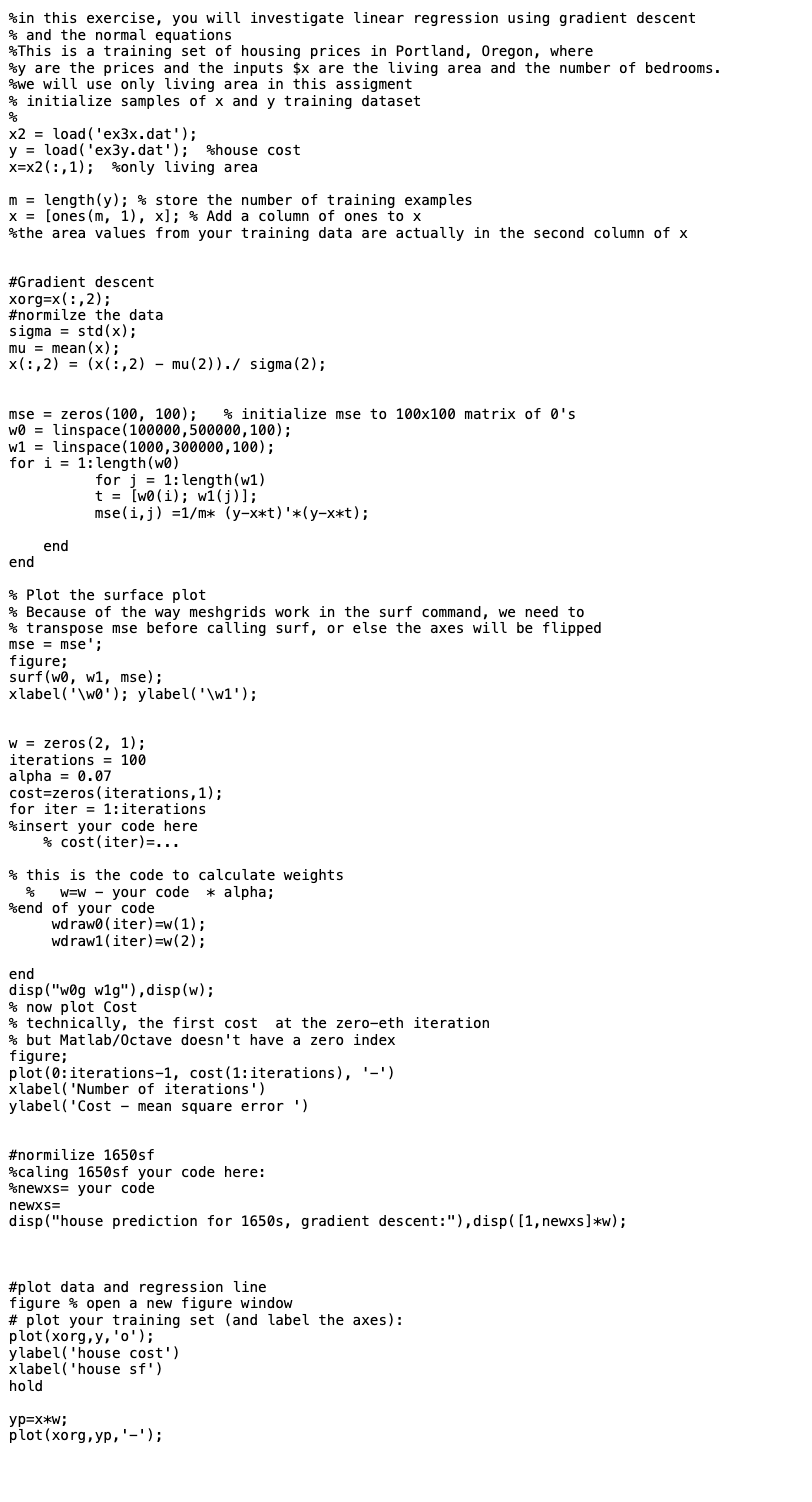 Solved I ONLY need the table of the Normal EQ model and GD | Chegg.com