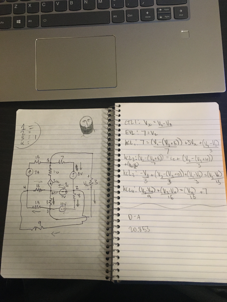 Solved (20 points) Using MNA as seen in class, solve the | Chegg.com