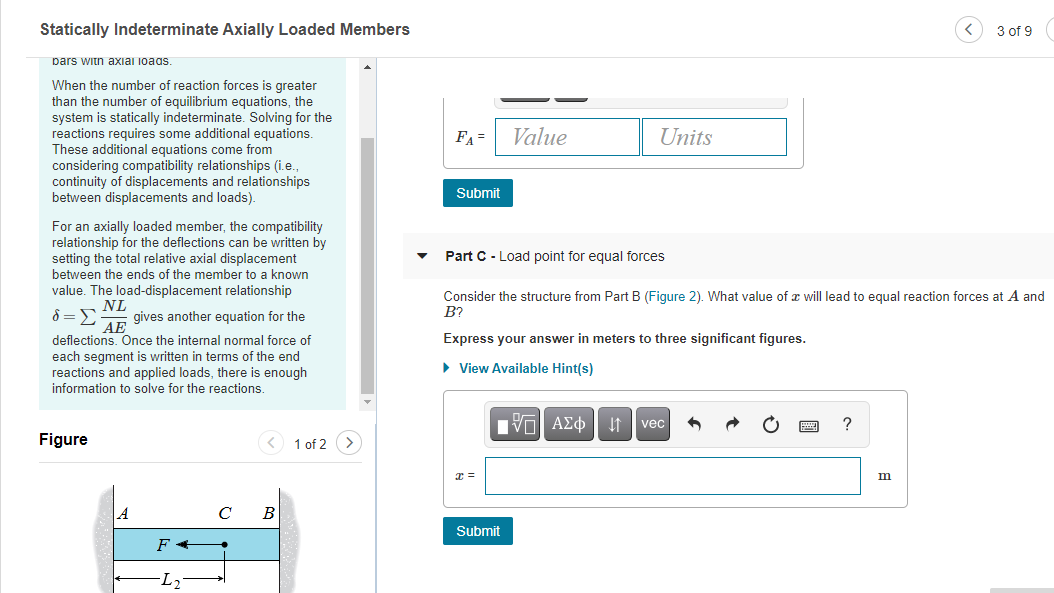 Solved Statically Indeterminate Axially Loaded Members