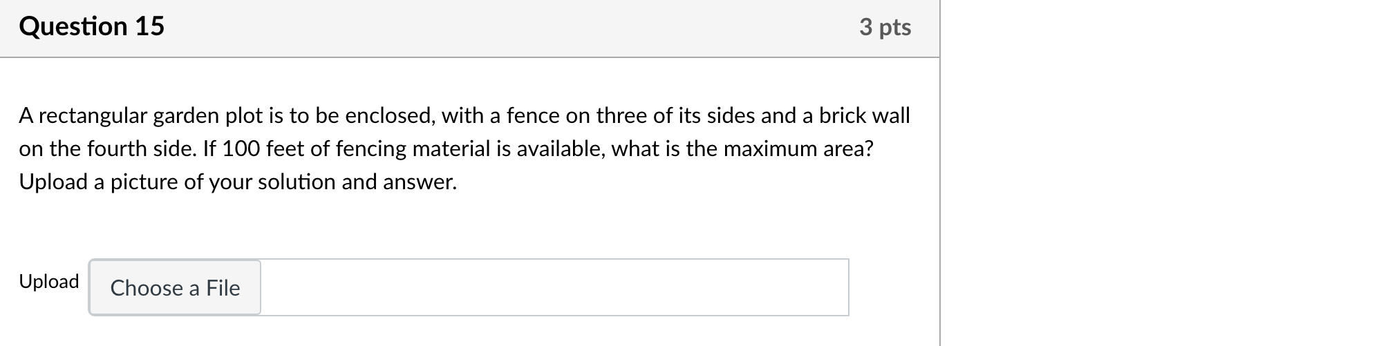 Solved Question 15A rectangular garden plot is to be | Chegg.com