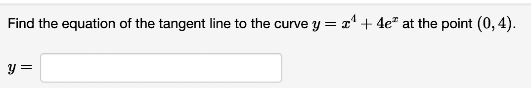 Solved Find the equation of the tangent line to the curve | Chegg.com