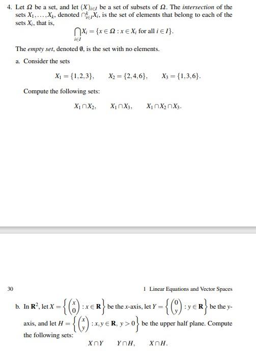 Solved 4. Let 2 be a set, and let (Xie be a set of subsets | Chegg.com