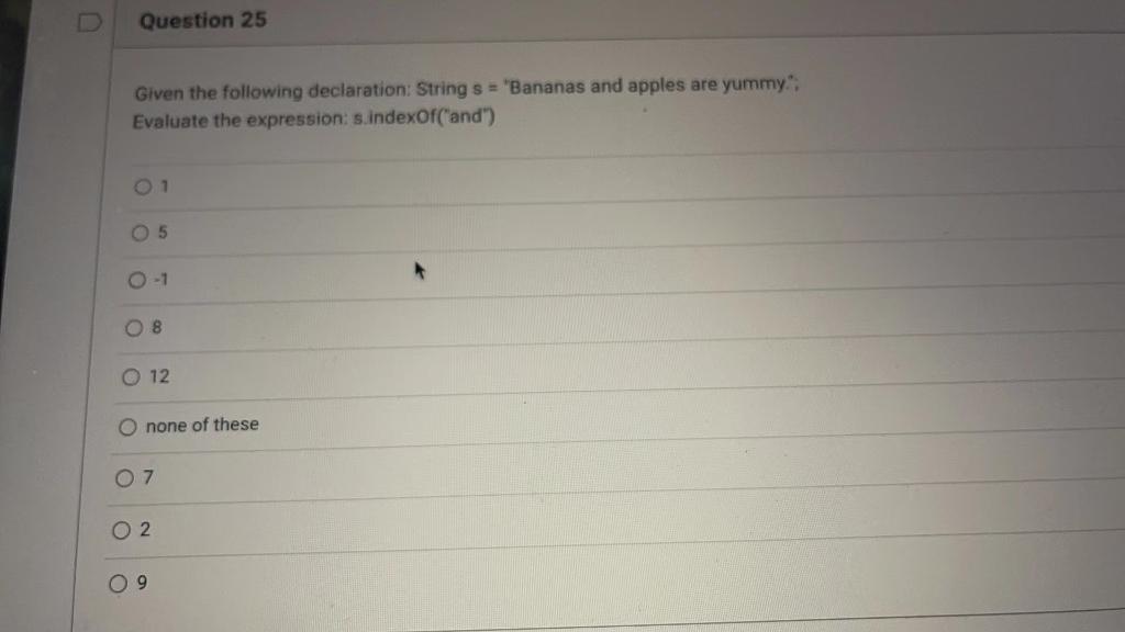 Solved 2 Question 21 Given The Following Declarations