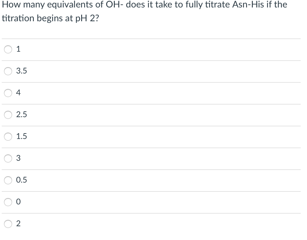 Solved How many equivalents of OH- does it take to fully | Chegg.com