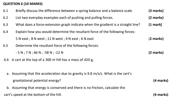 Solved QUESTION 6 (10 MARKS) 6.1 Briefly discuss the | Chegg.com