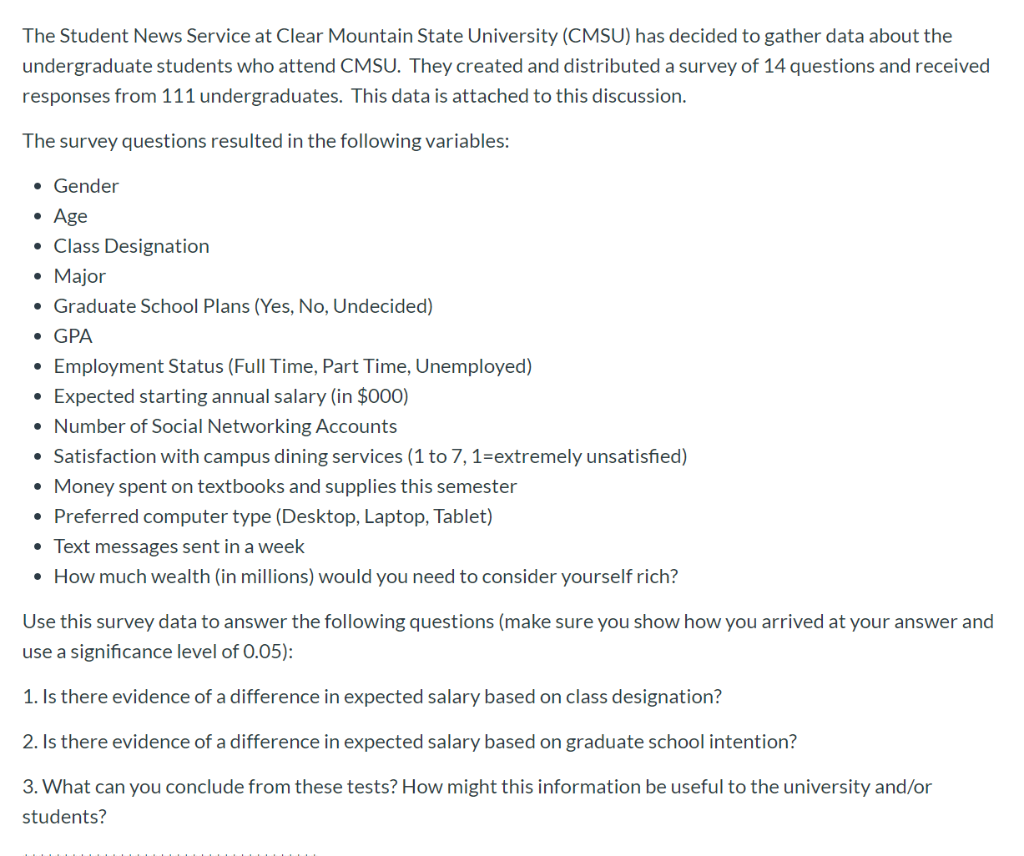 The Student News Service at Clear Mountain State | Chegg.com