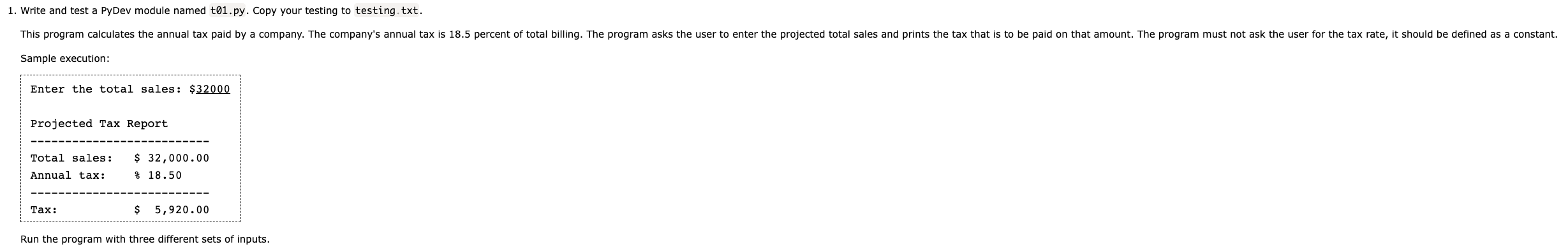 Solved Sample execution: Run the program with three | Chegg.com