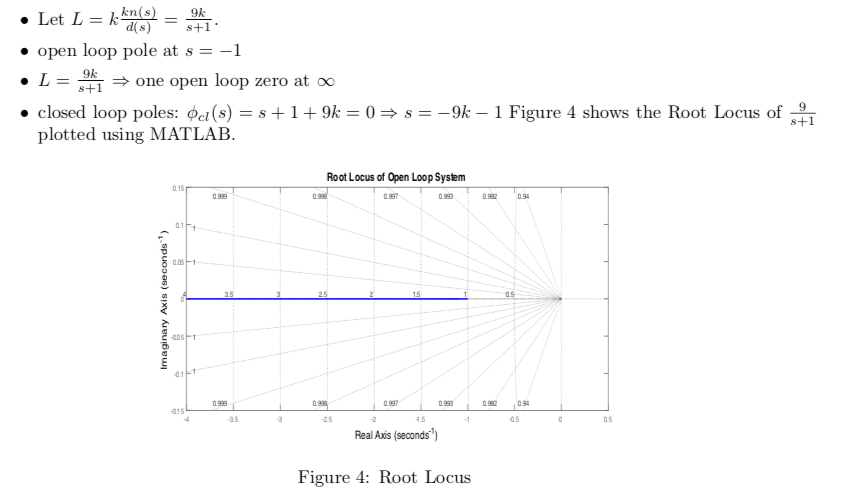 Solved • Let L = k kn(s) 9k = 8+1 ds) • open loop pole at s | Chegg.com