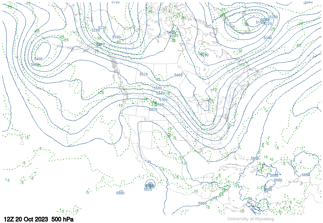 Solved Using your 500-mb map, identify a region of | Chegg.com