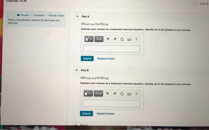 Solved Exercise 14.39 5 of 16 l Review I Constants1 Periodic | Chegg.com Solved Exercise 14.39 5 of 16 l Review I Constants1 Periodic | Chegg.com