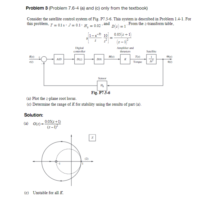 Solved = Problem 3 (Problem 7.6-4 (a) and (c) only from the | Chegg.com