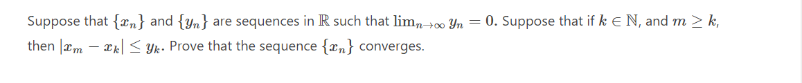 Solved Suppose that {xn} and {yn} are sequences in R such | Chegg.com
