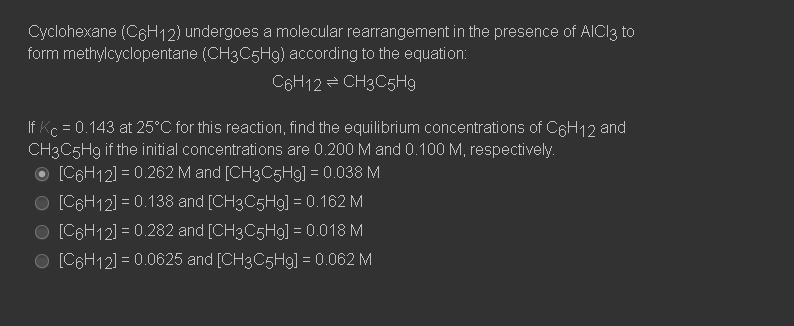 Solved Cyclohexane (C6H12) undergoes a molecular | Chegg.com