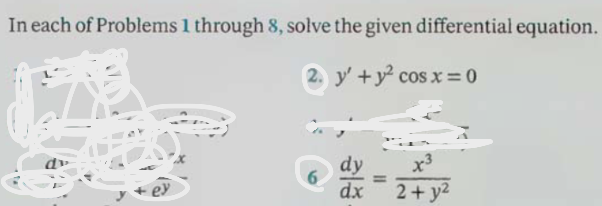 Solved In ﻿each of ﻿Problems 1 ﻿through 8 , ﻿solve the given | Chegg.com
