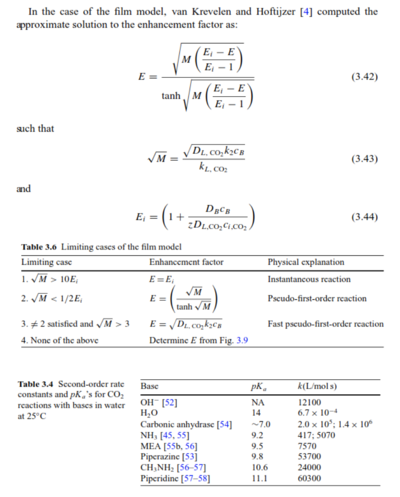 Solved Using The Film Model Estimate The Enhancement