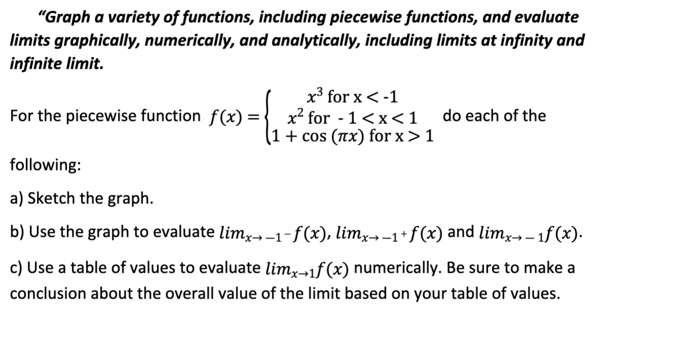 Solved "Graph a variety of functions, including piecewise | Chegg.com